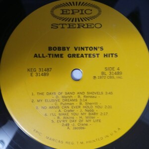 Bobby Vinton's All Time Greatest Hits / 1972 - Etsy