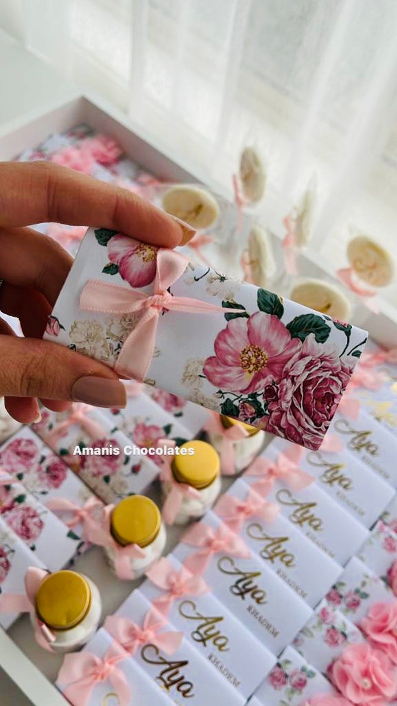 Baby Girl Chocolates, Personalised Chocolates Newborn Chocolates ...