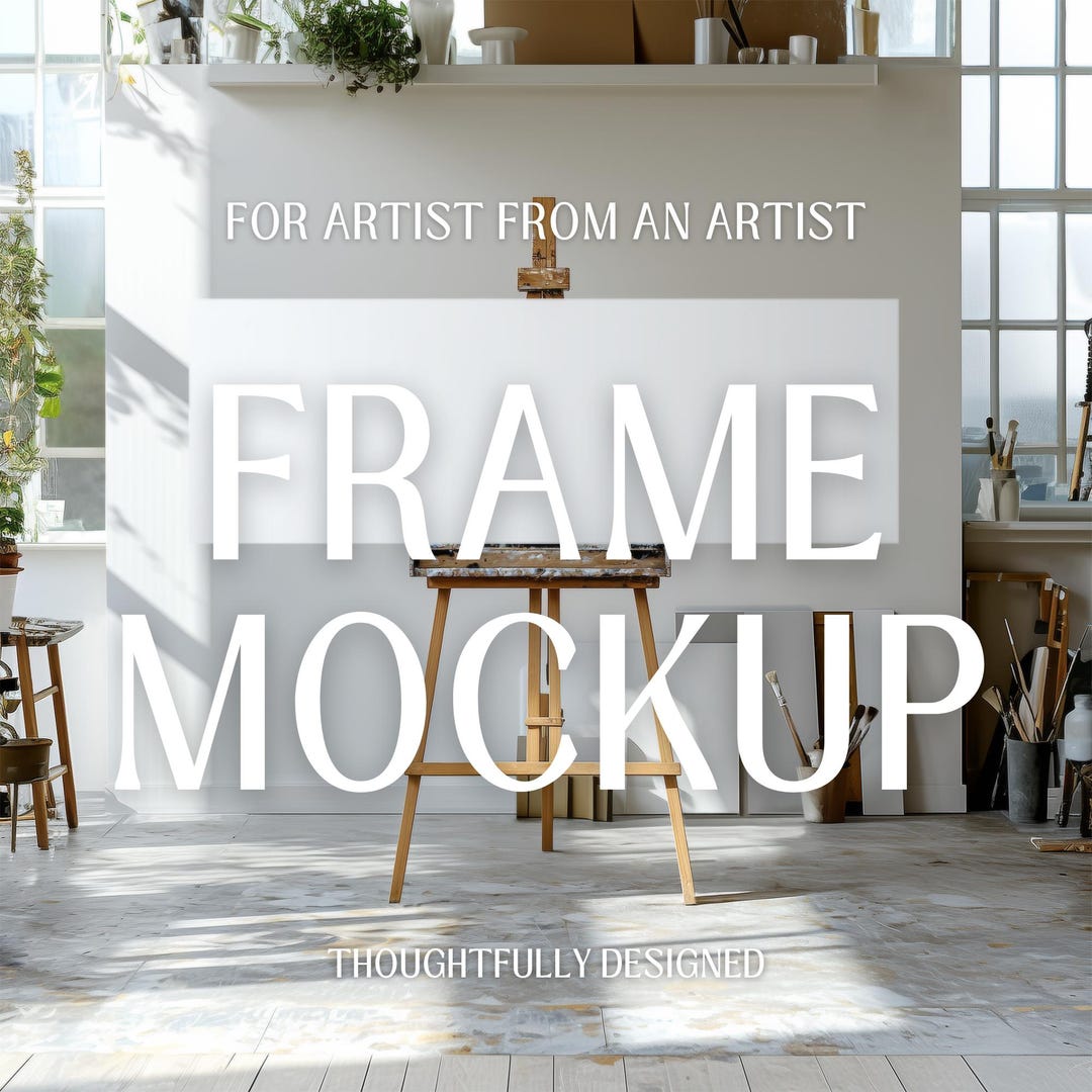 Large Canvas Mockup, Studio Scene, Professional Mockup, Made for ...