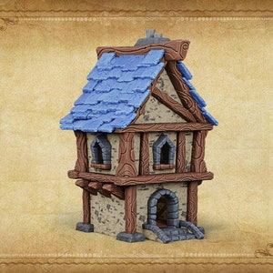 2 Story Medieval House - Etsy