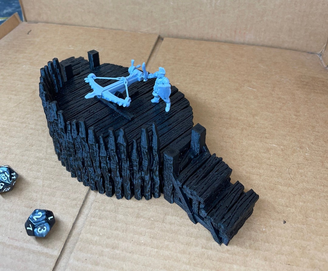 Tabletop Terrain, Palisade Defense Platform - Etsy