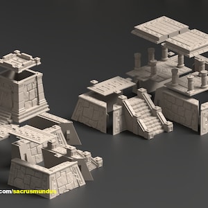 Future Aztec City, Temple 1 - Etsy