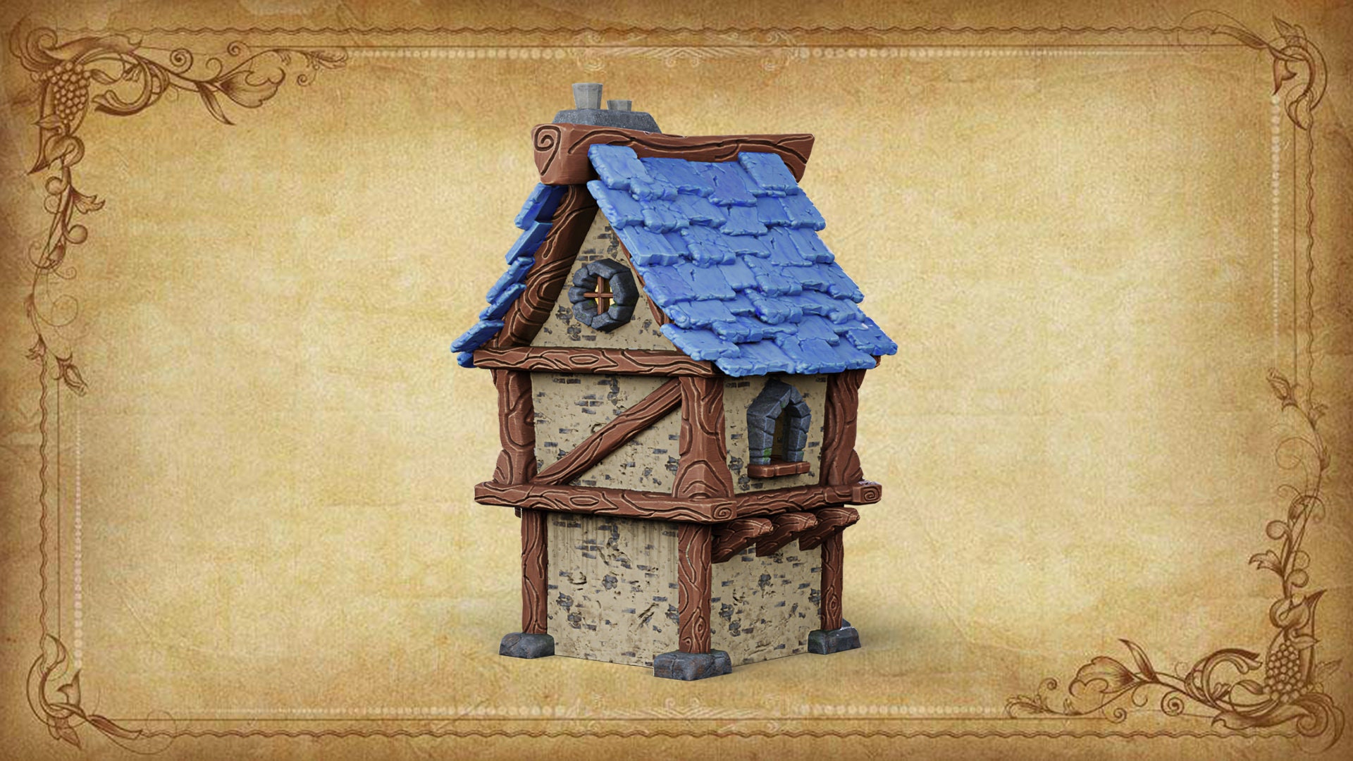 2 Story Medieval House - Etsy