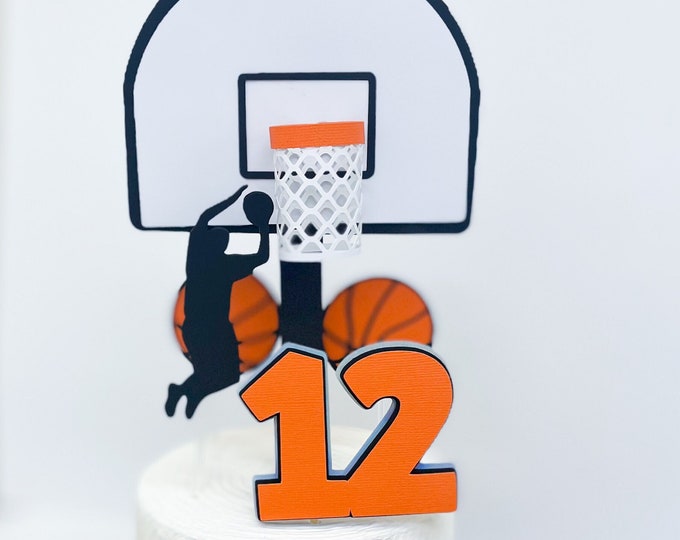 Basketball Cake Topper* Basketball*basketball Party Decor* Basketball ...