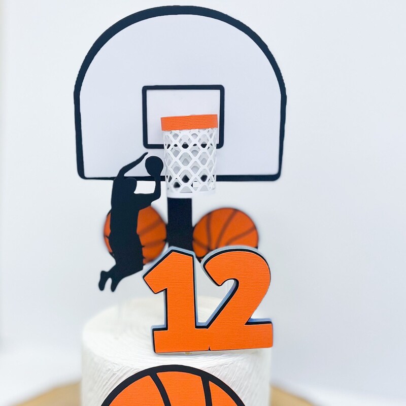 Basketball Cake Topper - Etsy