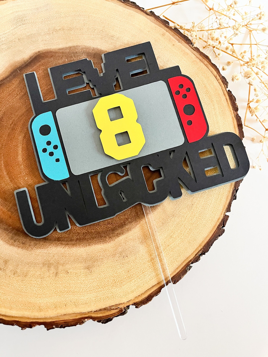 Level Up- Level Unlocked- Video Game- Cake Topper - Etsy