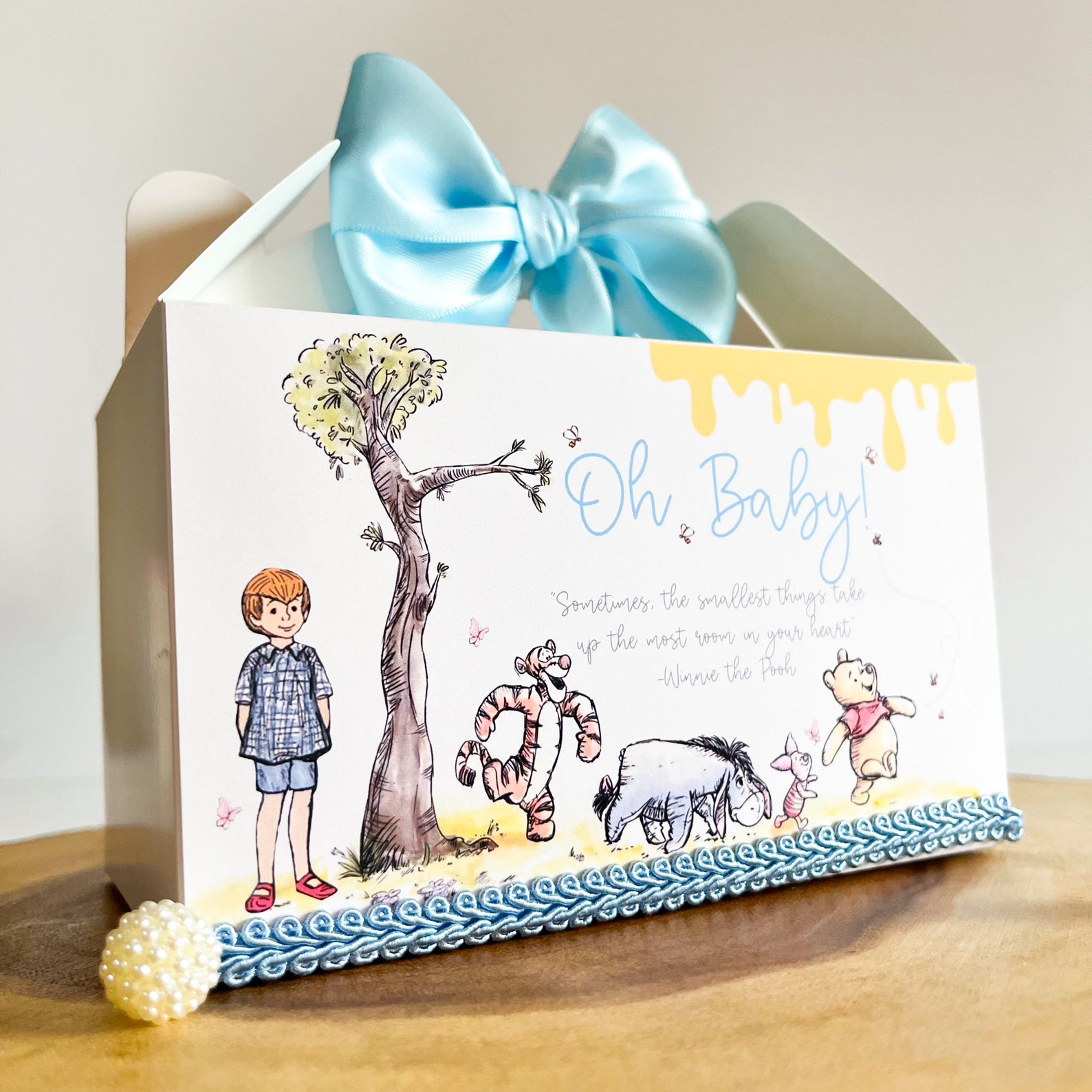 Winnie the Pooh Party Gable Boxes. Pooh Treat Boxes. Party - Etsy