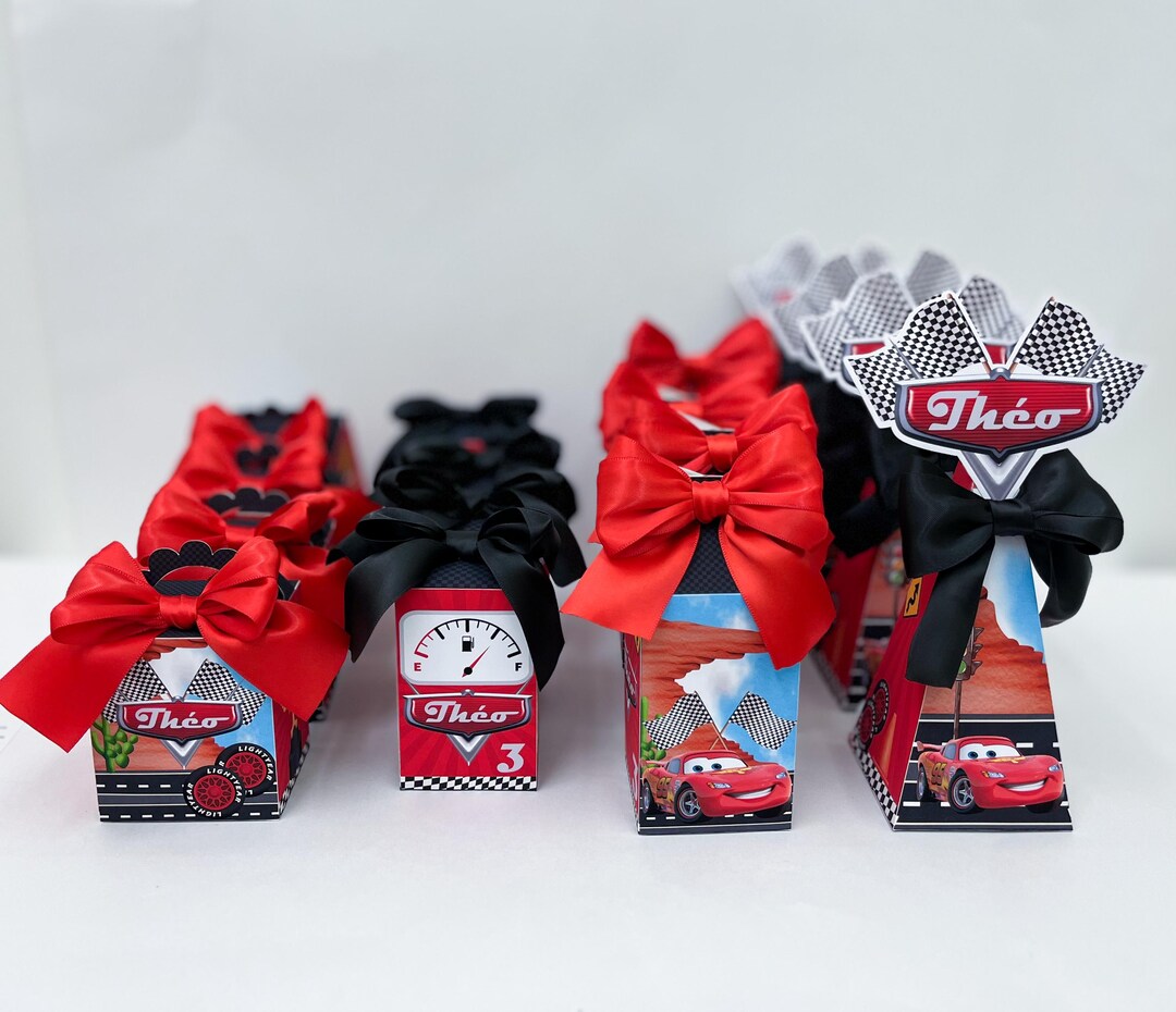 Cars Party Favor. Cars Treat Boxes. Party Decor and Gift Boxes. Goodie ...