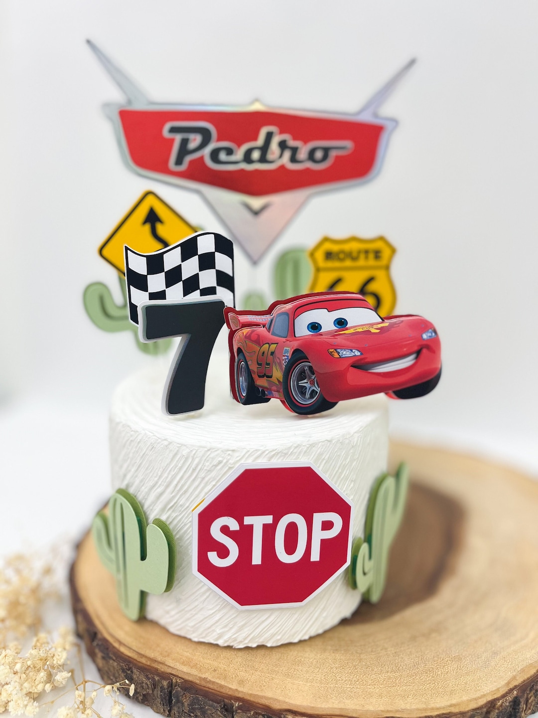 Cars Disney Cake Topper. Lightning Mcqueen - Etsy