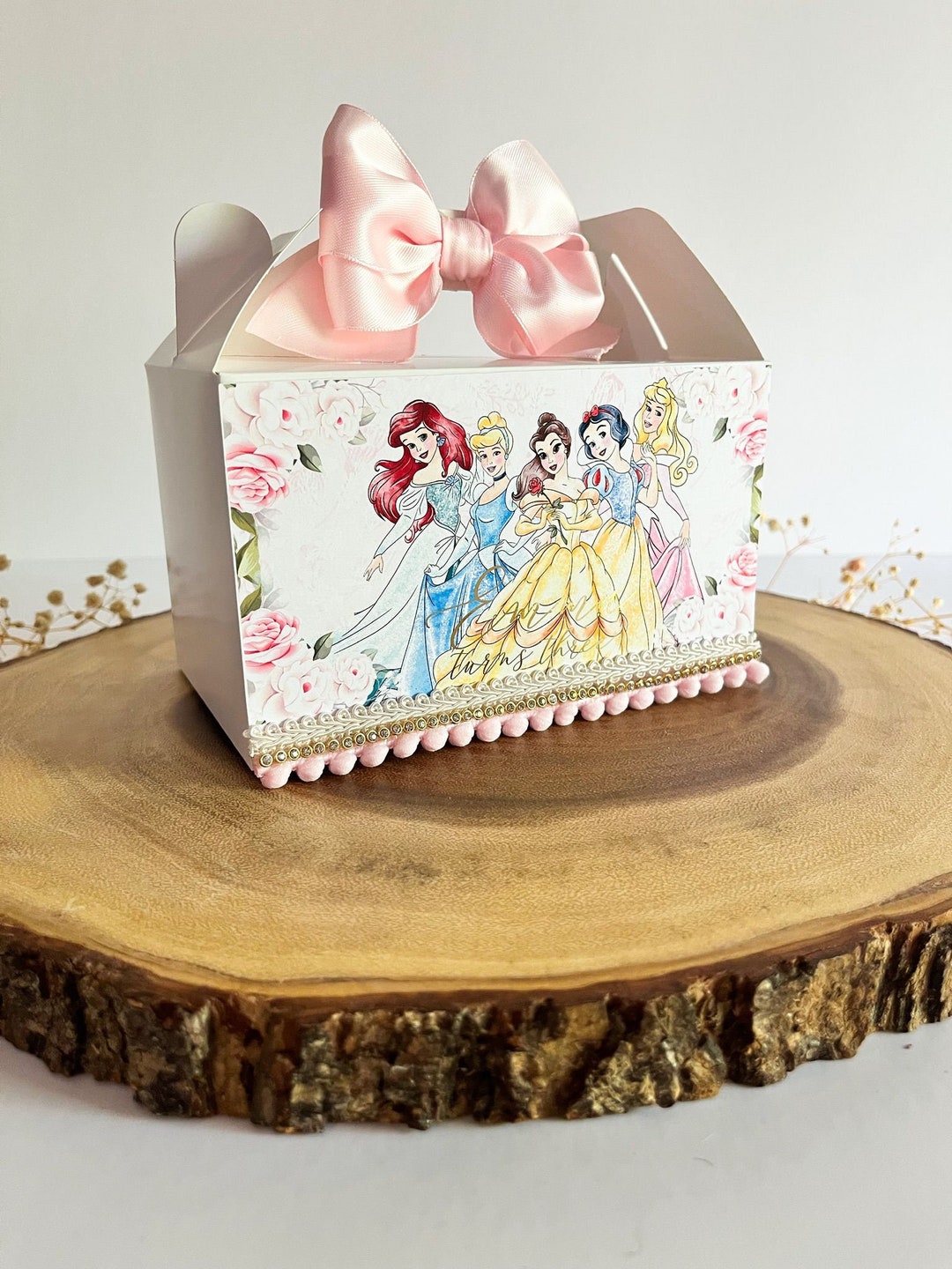 Princesses Party Gable Box.princess Treat Boxes. Party Decor and Gift ...