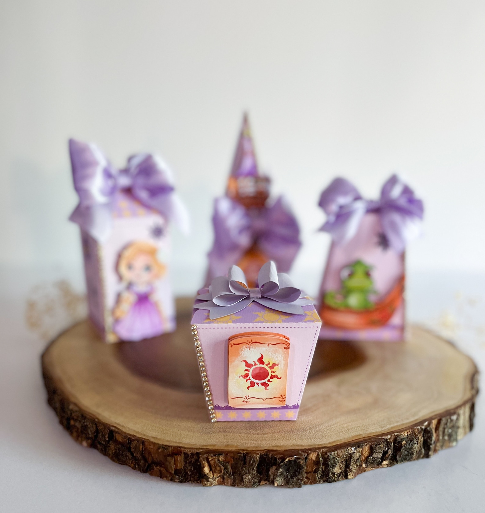 Rapunzel Princess Party Favor. Tangled Rapunzel Treat Boxes. - Etsy