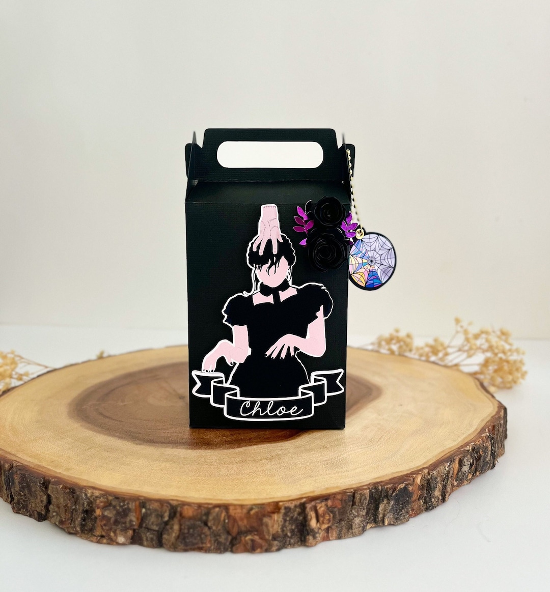 Wednesday Addams wednesday Treat Box Wednesday Birthday Wednesday Party ...