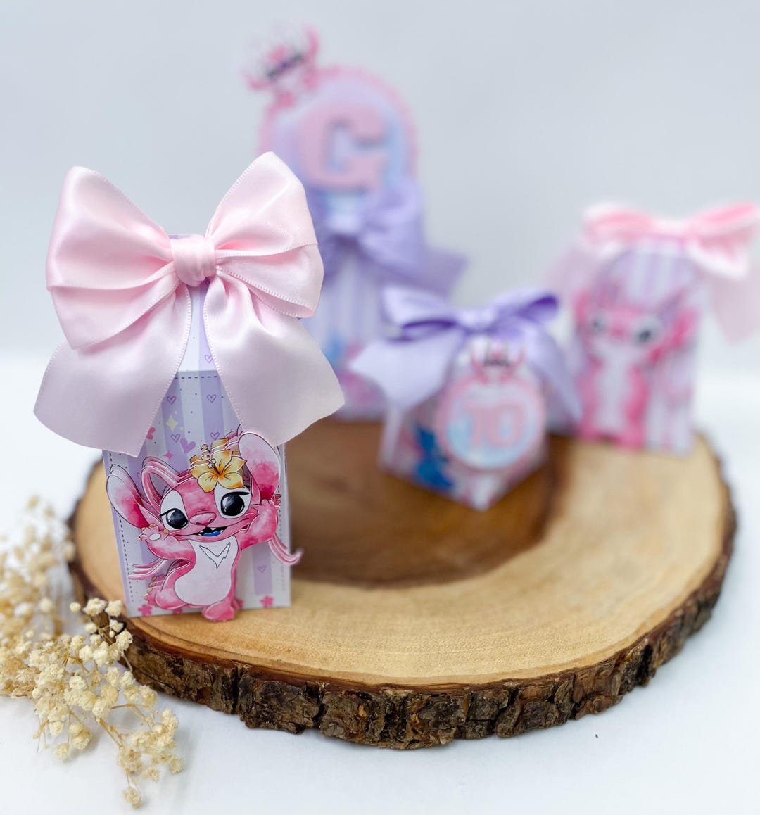 SET 20PCS Angel Party Box. Gable Box Stitch and Angel. Angel & Stitch ...