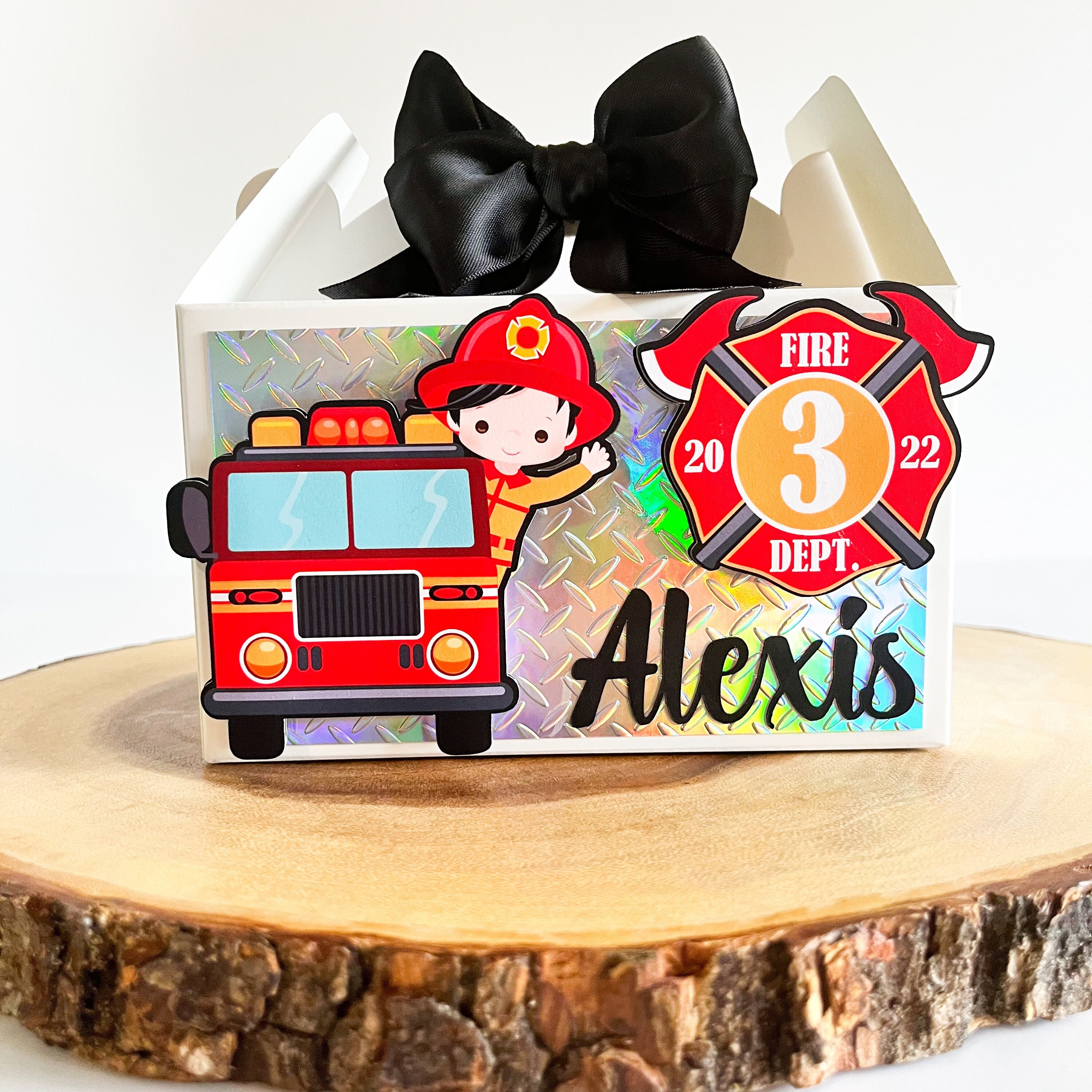 Fire Truck Party Gable Boxes. Fire Truck Treat Boxes. Party - Etsy