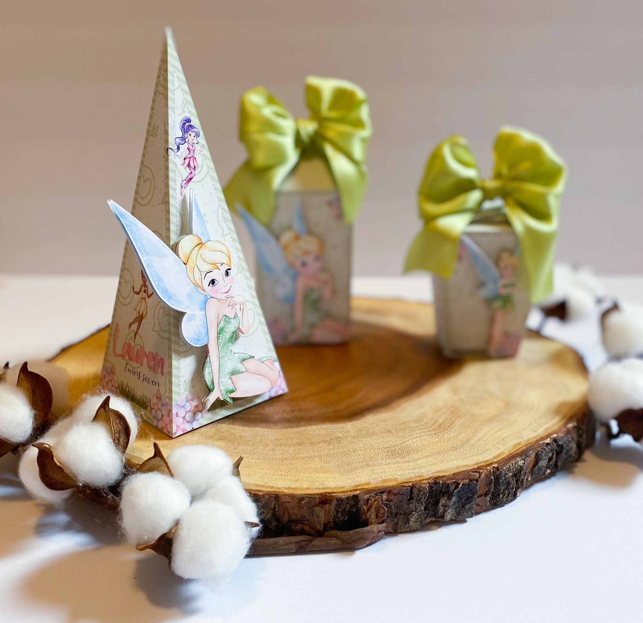 Fairy Party Favor. Tinkerbell Treat Boxes. Party Decor and - Etsy