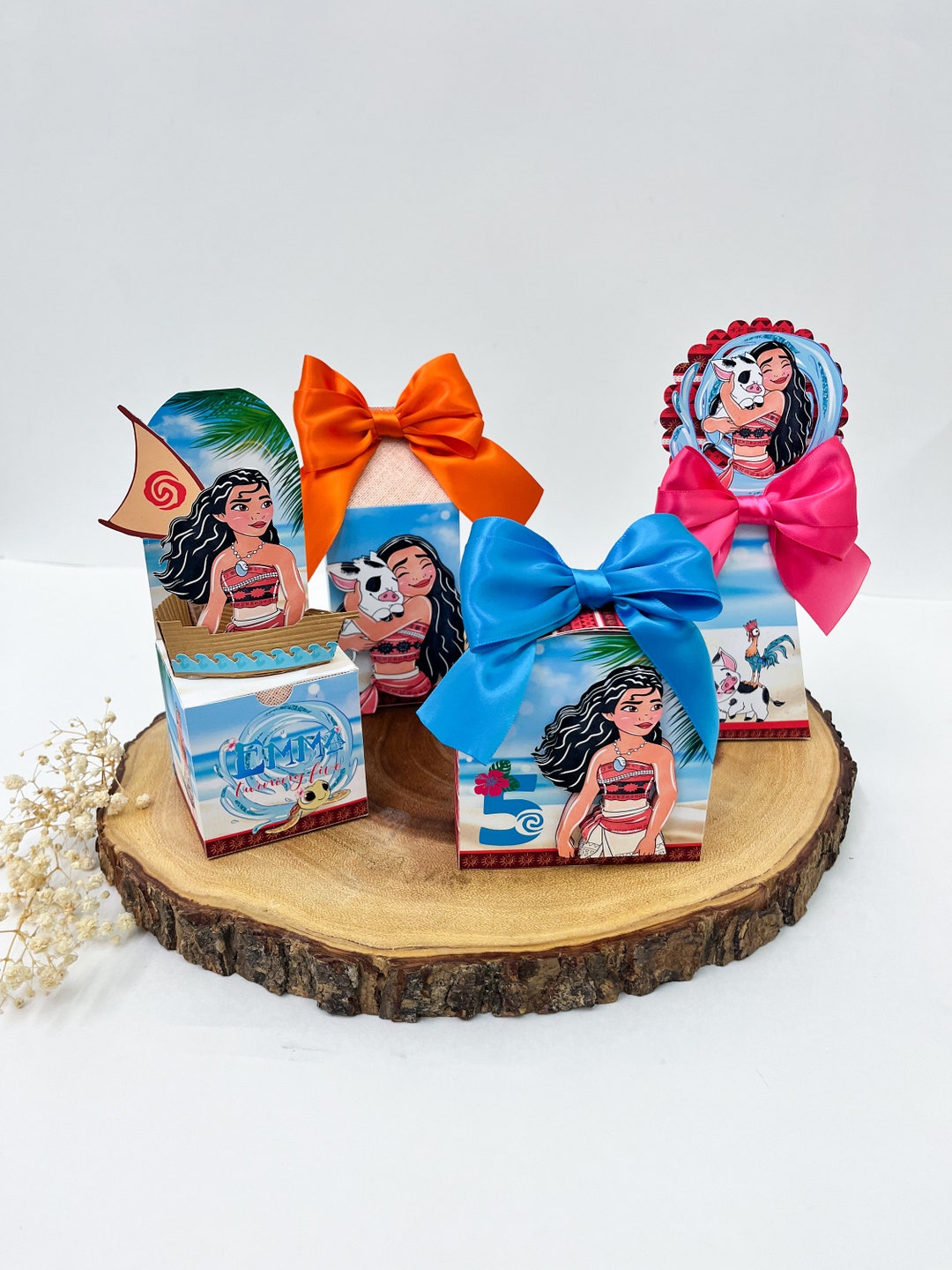 Moana Party Favor. Moanatreat Boxes. Party Decor and Gift Boxes. Goodie ...