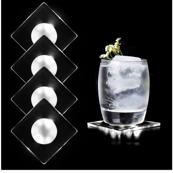 Led Light up Drink Coasters - Etsy