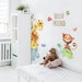 Cartoon Jungle Animal Wall Stickers - Etsy