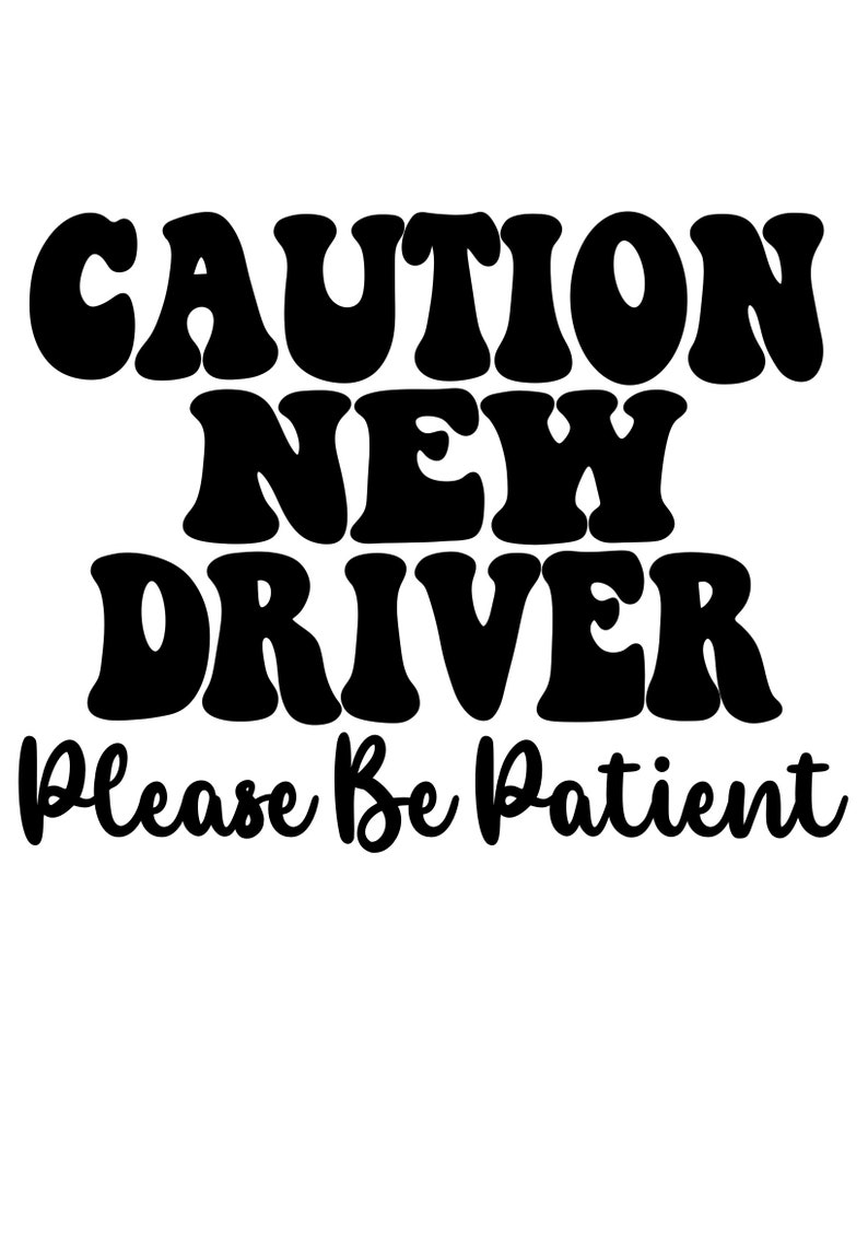 Caution New Driver SVG and PNG - Etsy
