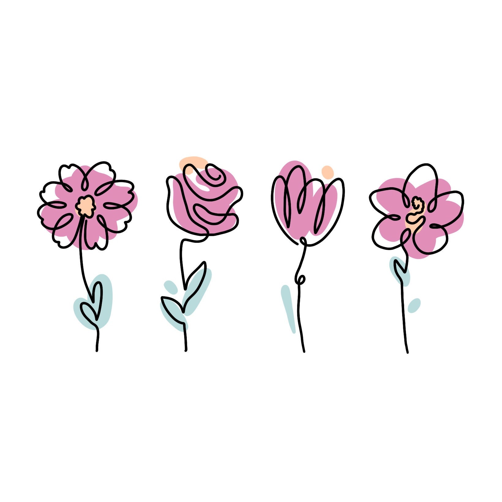 Cute Flower Drawings Tumblr