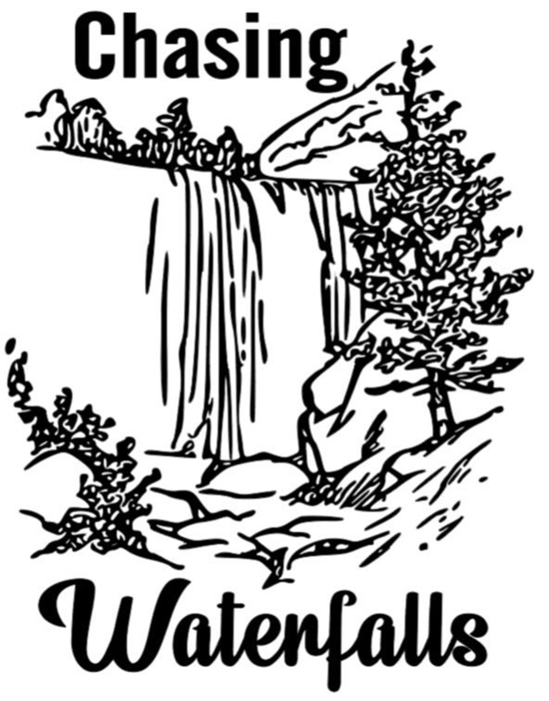 Chasing Waterfalls SVG/ Decal/ Sticker - Etsy