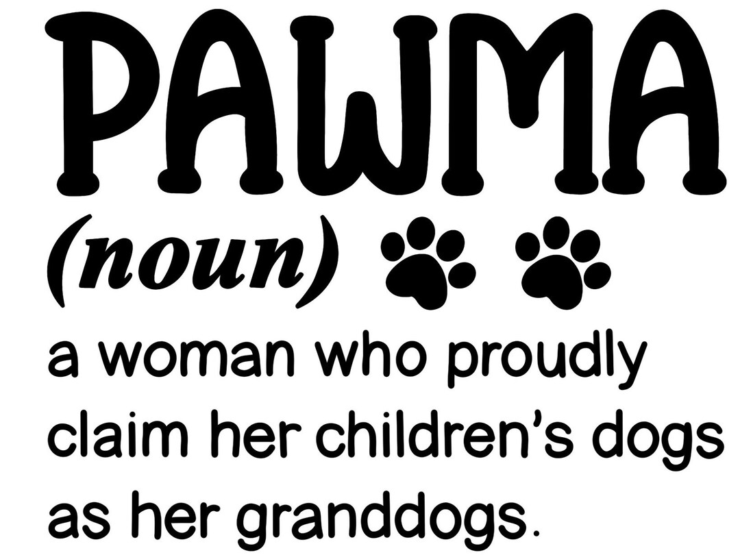 Pawma SVG and PNG/ Decal/ Granddogs/ Sticker - Etsy