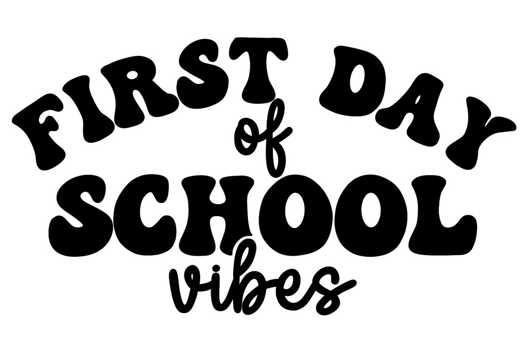 First Day of School Vibes SVG and PNG/ Decal/ Sticker - Etsy