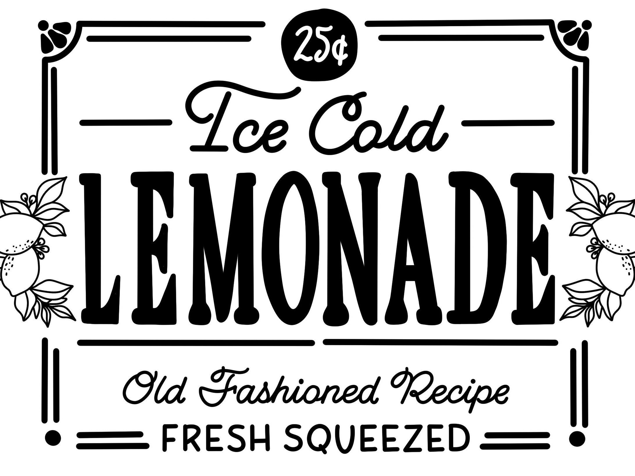 Ice Cold Lemonade SVG and PNG/ Decal/ Sticker - Etsy