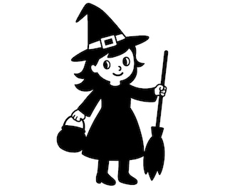 Cute Witch SVG | Cute Witch Clip Art | Witch Vector Image | Witch PNG ...