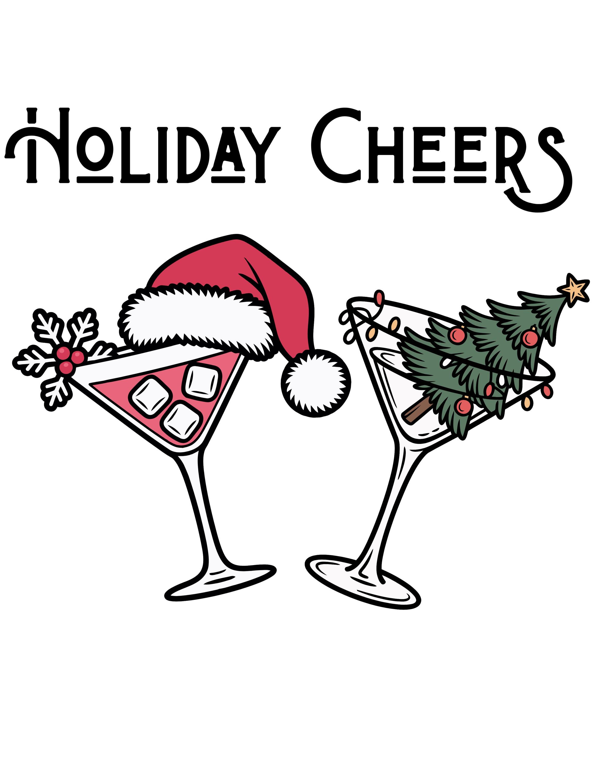 Holiday Cheers PNG/ Digital - Etsy
