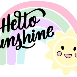 Hello Sunshine Svg - Etsy