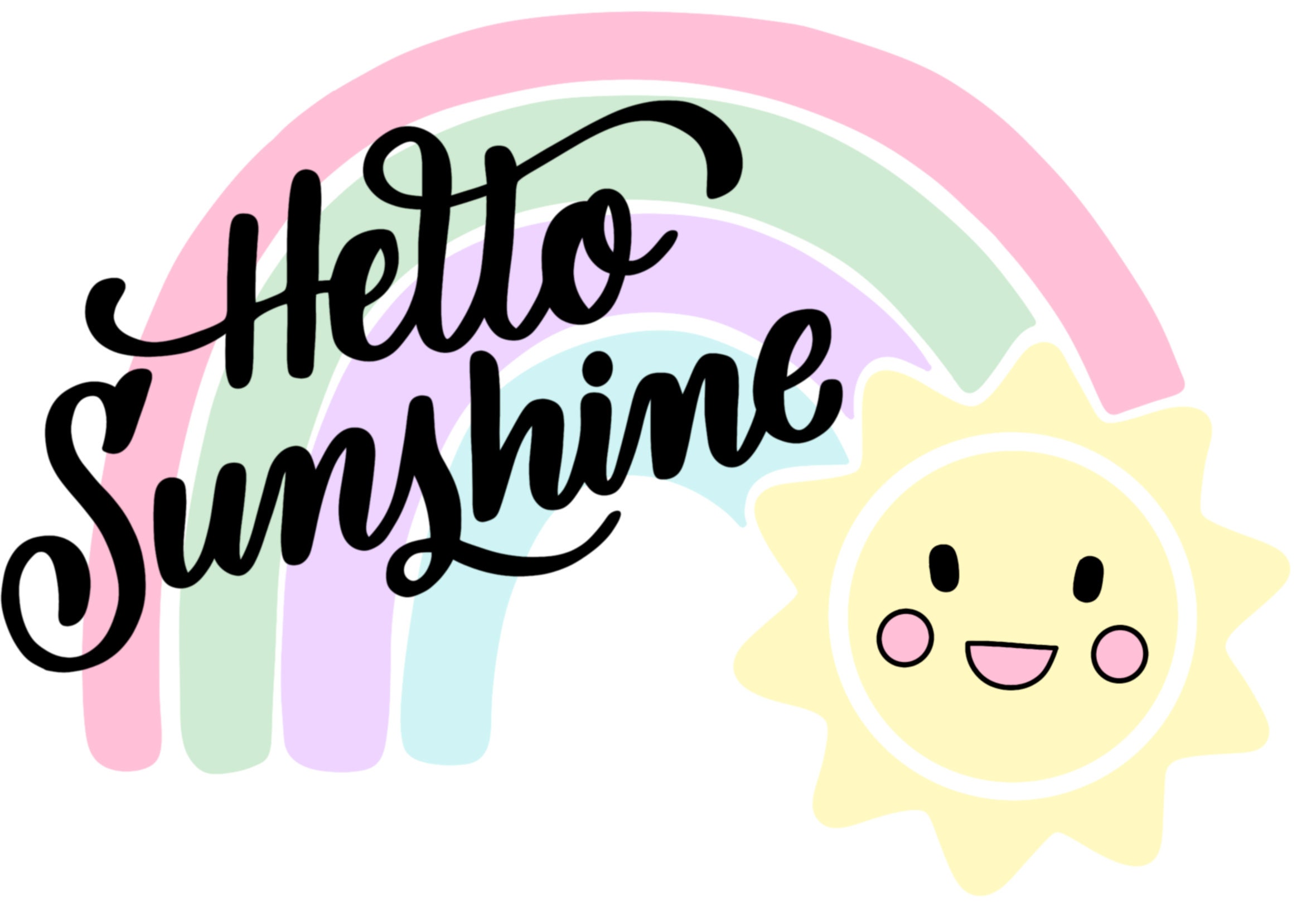 Hello Sunshine SVG and PNG/ Decal/ Sticker - Etsy