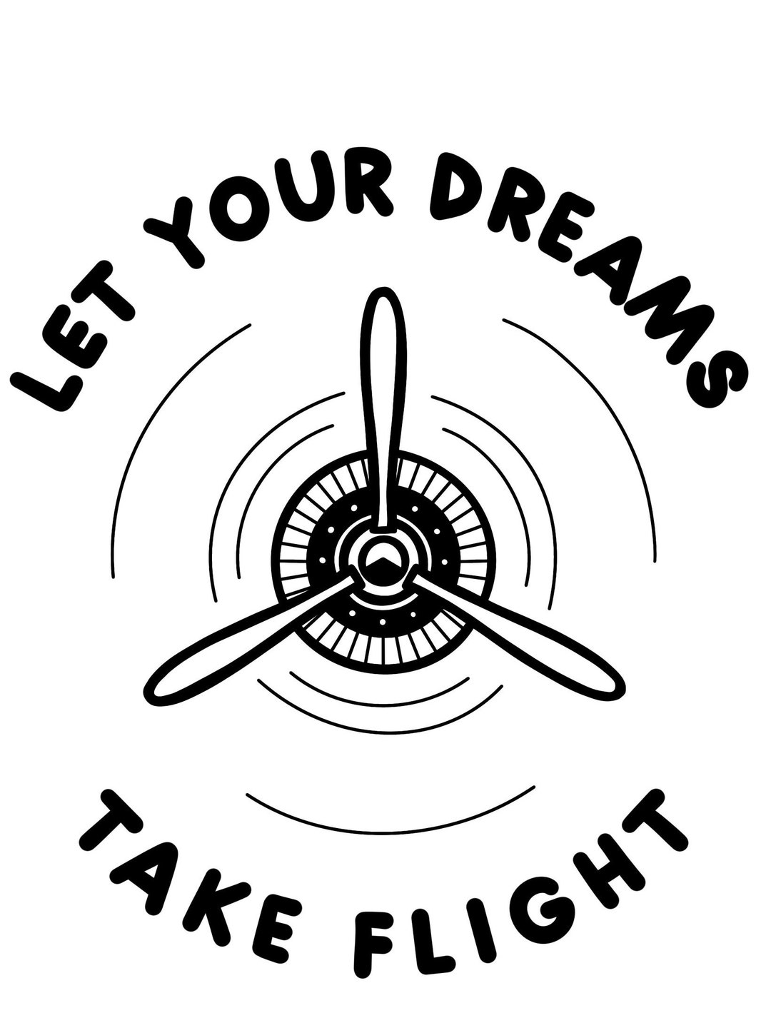 Let Your Dreams Take Flight SVG and PNG/ Decal/ Sticker - Etsy