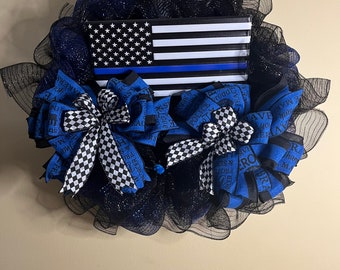 DIY Wreath Kit Blessed Are the Peacemakers Law Enforcement Wreath Kit ...