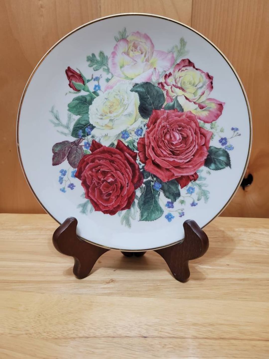 Vintage Franklin Mint Royal Rose Society Decorative Plate, the Majesty ...