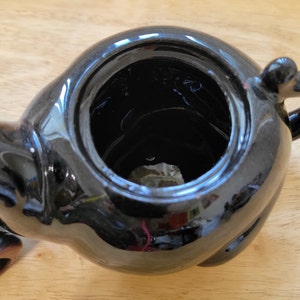 Vintage Black Cat Ceramic Teapot Redware Shafford Pottery 1950's ...