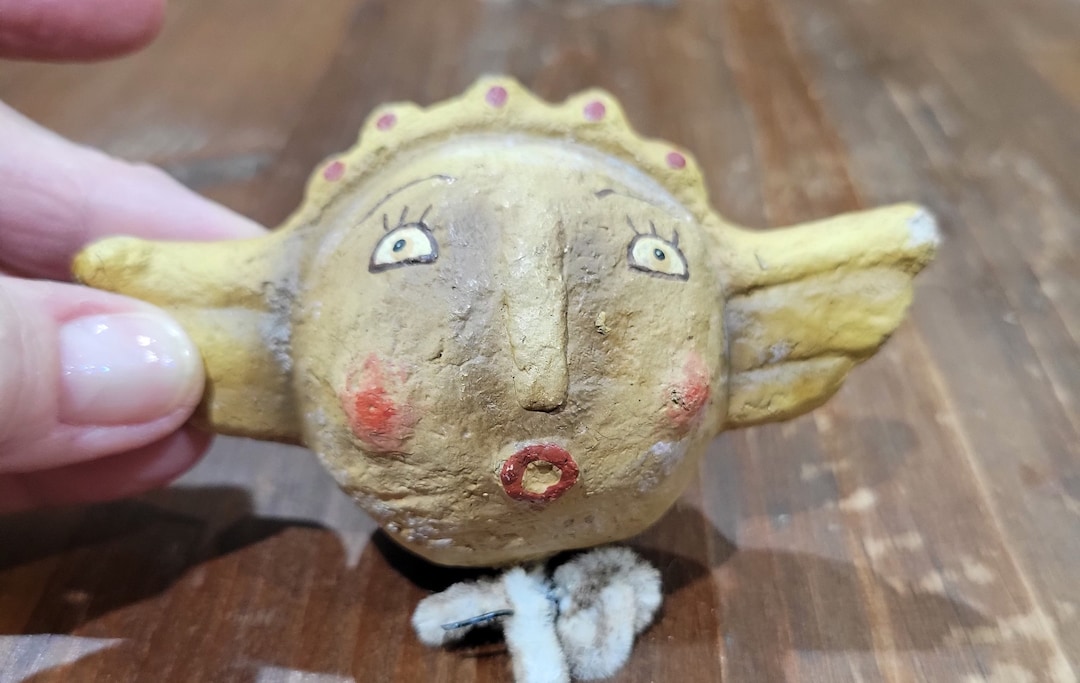 Vintage Scarecrow and Angel Head - Two Faces One Head, Old, What the ...