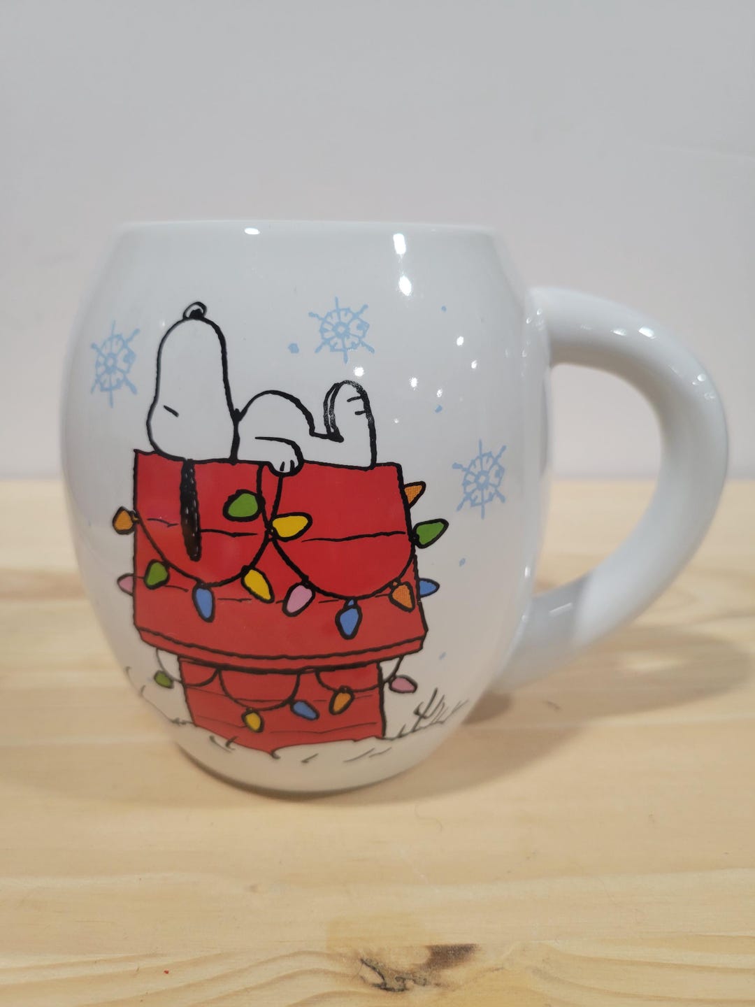 Christmas Coffee Mug Oversized Peanuts Snoopy Woodstock Christmas Home ...