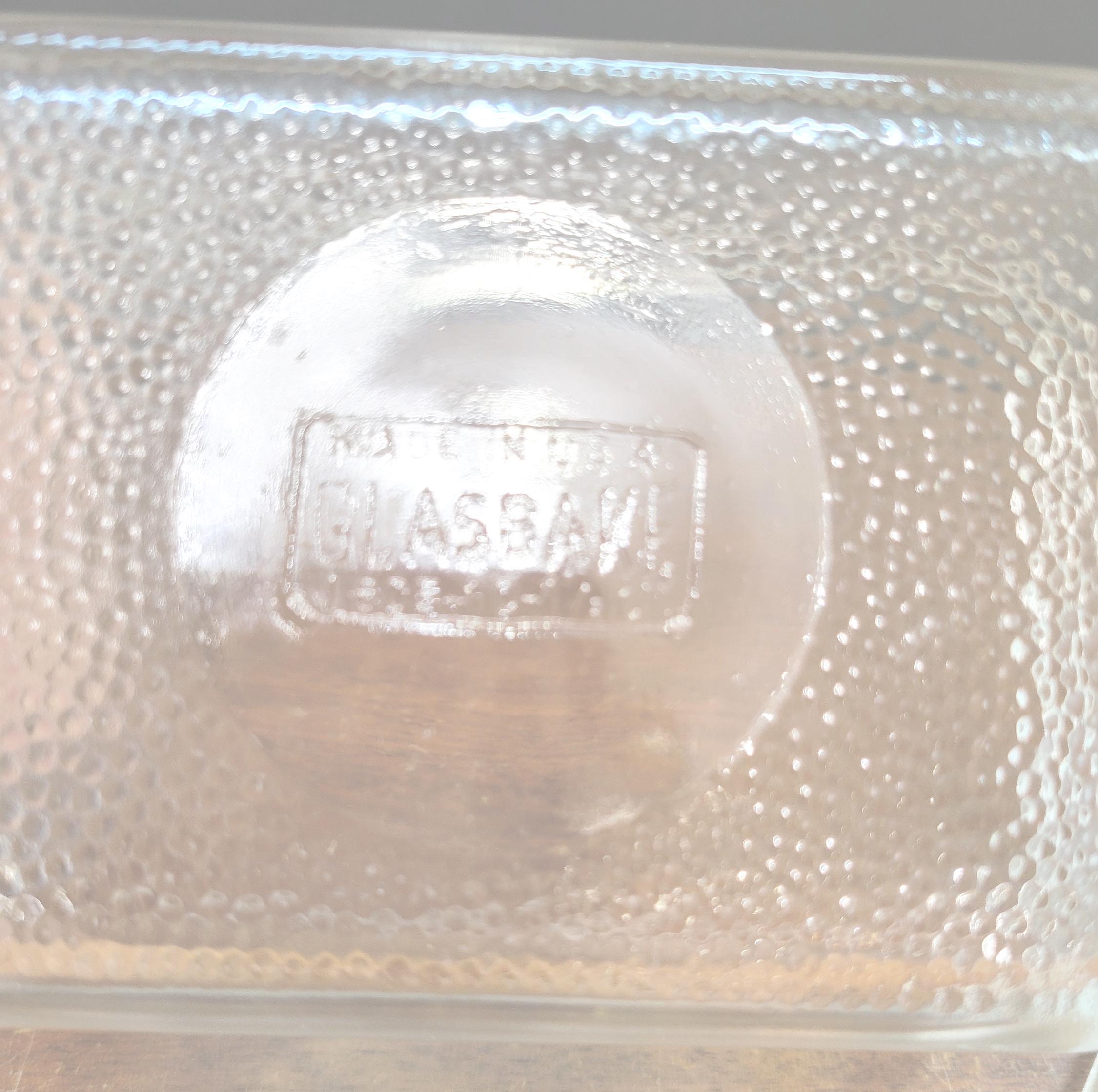 Vintage Glasbake Clear Glass Bread Loaf Pan, Art Deco Fin Lid, 1.5 ...