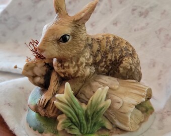 Porcelain Rabbit Figurine - Etsy