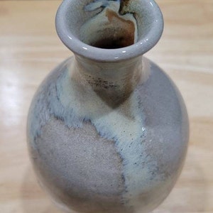 Vintage Ceramic Pinched Bottom Art Vase, Beautiful Swirled Glaze, 5.5 ...