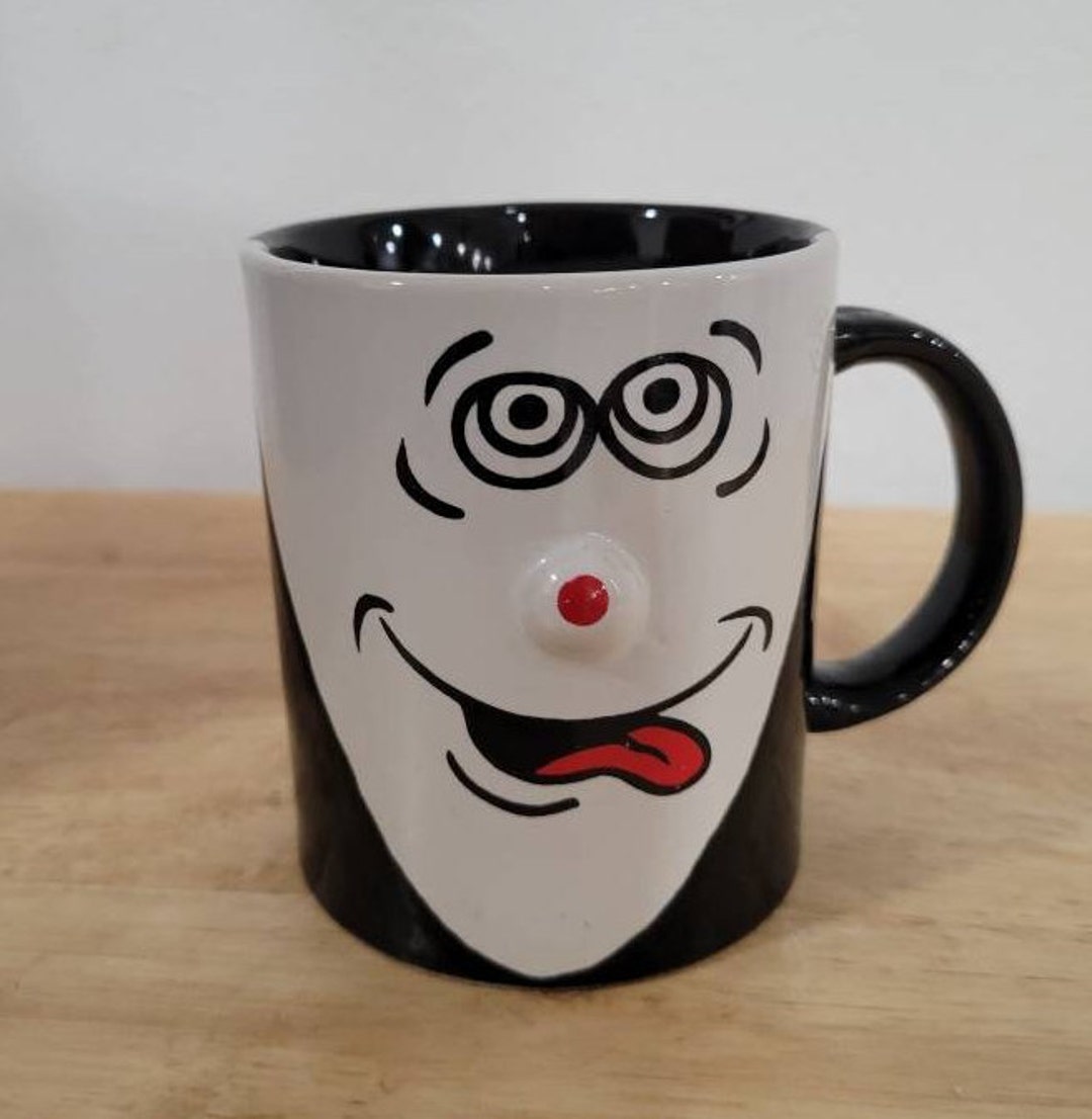 Crazy Coffee Mug, Funny Face Hangover Mug Protruding Nose - Etsy