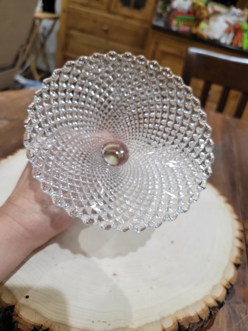 Vintage Anchor Hocking MISS AMERICA Clear Crystal Round - Etsy