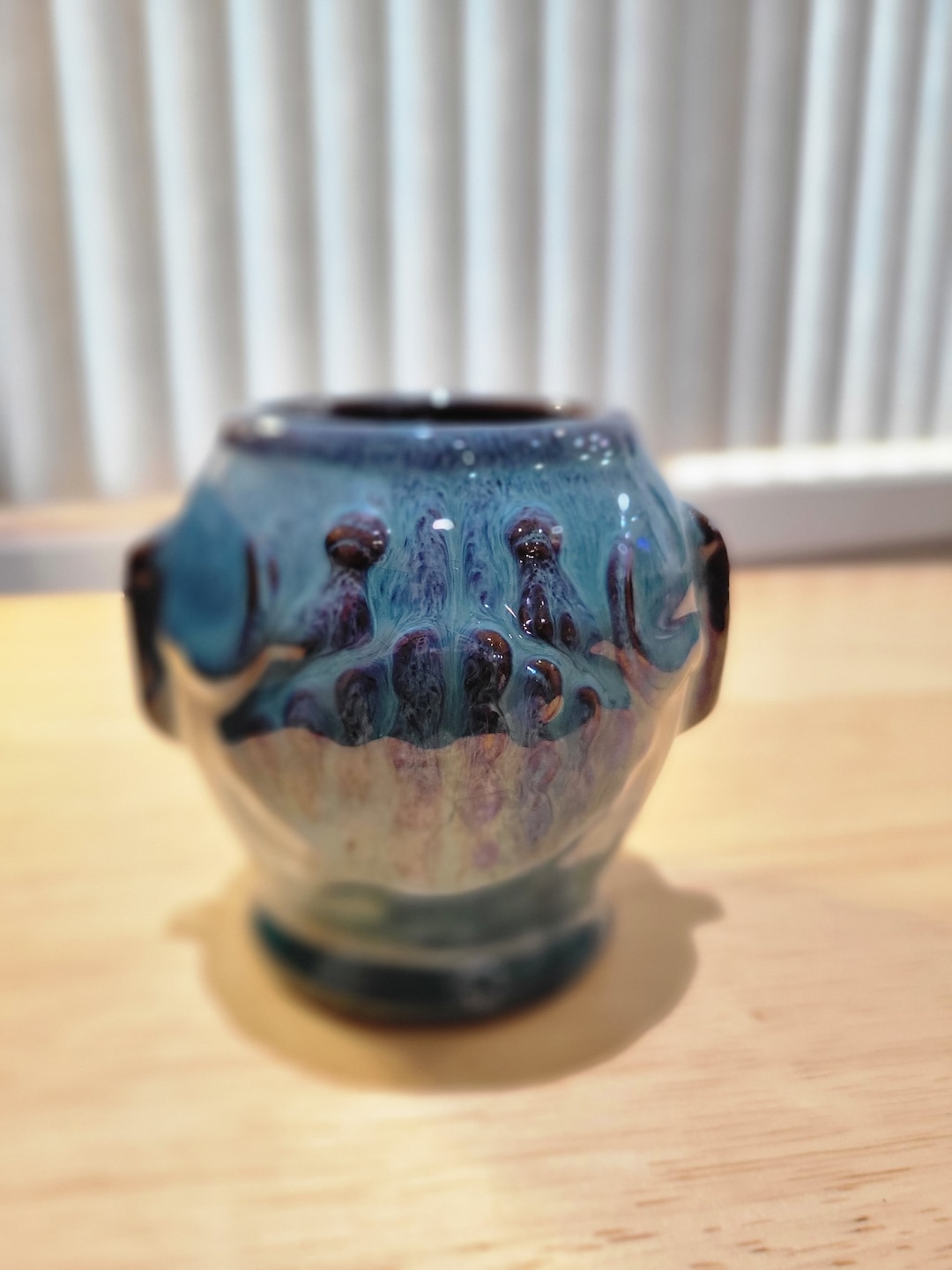 Vintage Canadian Pottery Studio Art Pottery Small Vase Turquoise Signed ...