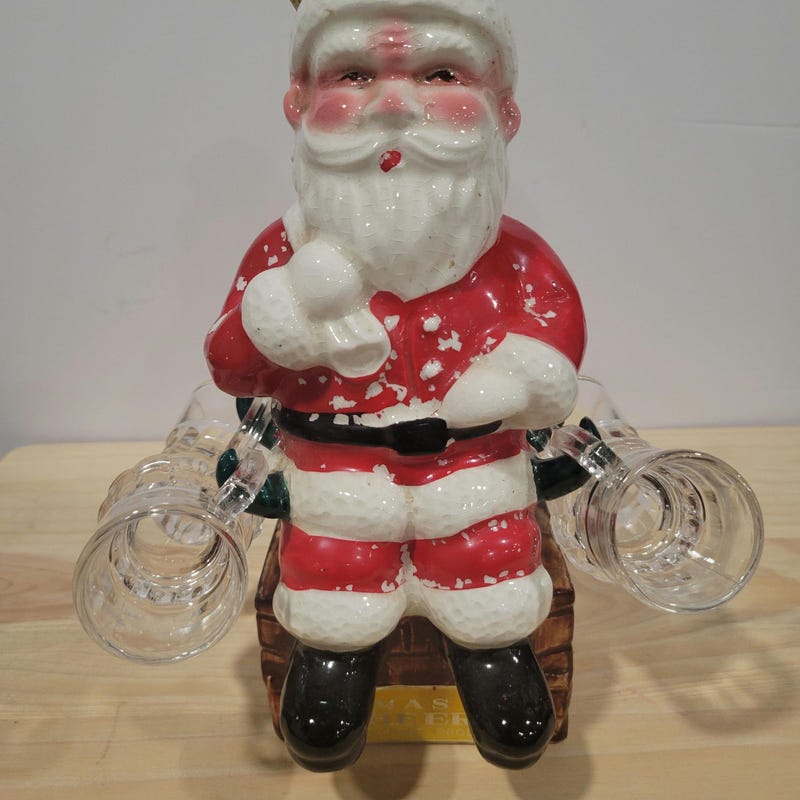 Santa Decanter - Etsy