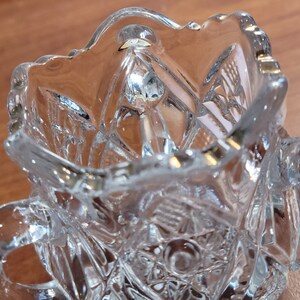 Vintage Early American Glass Minnesota Pattern Crystal Three Handled ...