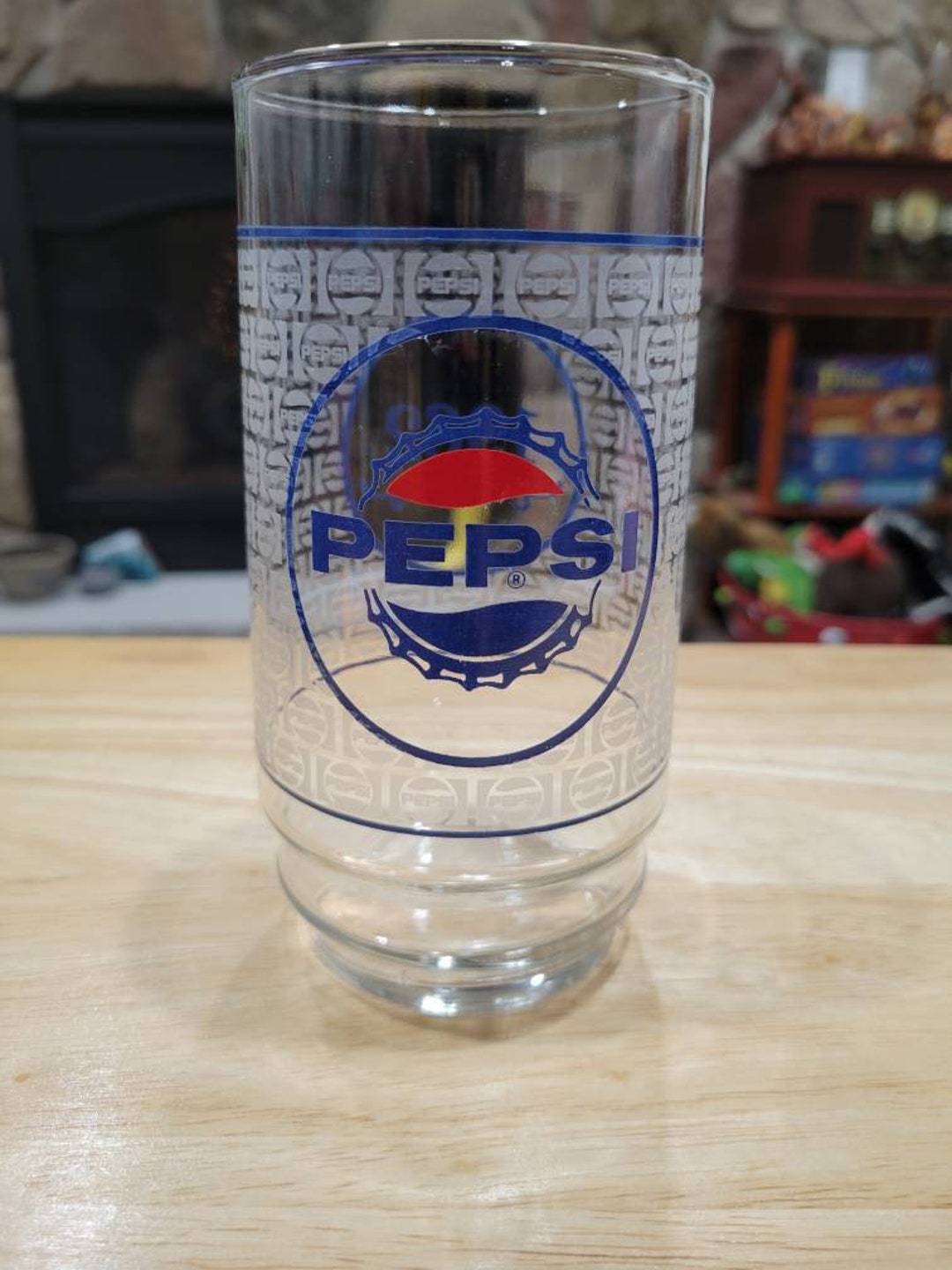 Vintage Pepsi Cola Collectable Drinking Glass 1962 on Back 6 Inches ...