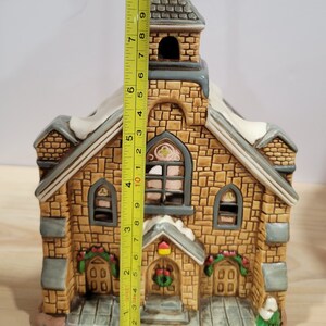 Vintage Lefton Christmas Church 1986 Christmas Colonial Village Lighted ...