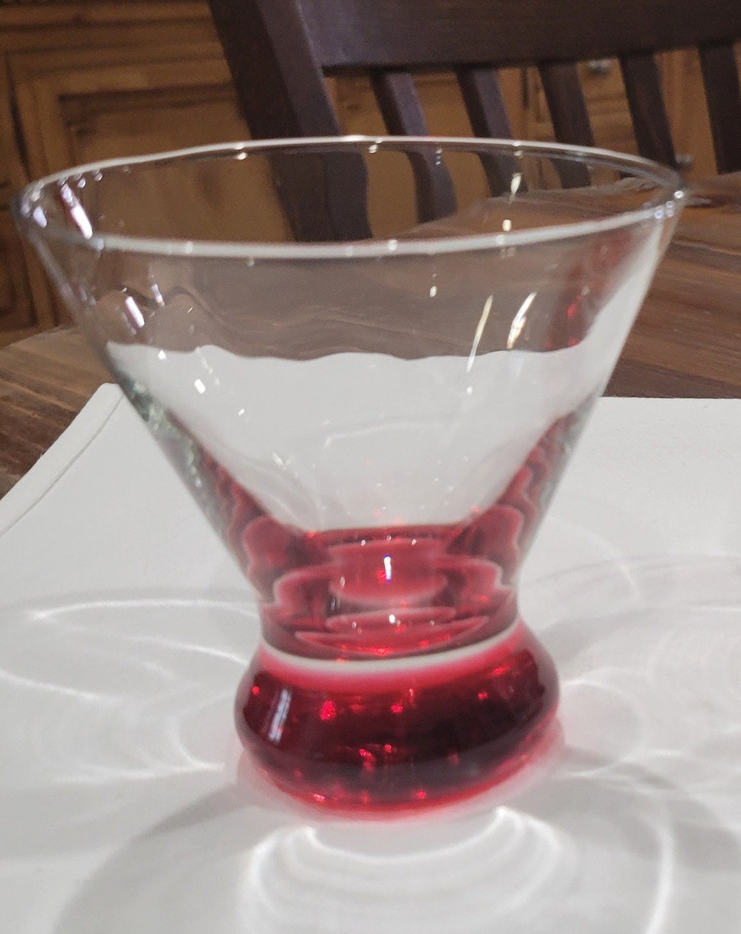 Crate and Barrel "dizzy Red Liquor Cocktail" Margarita Martini Weighted ...