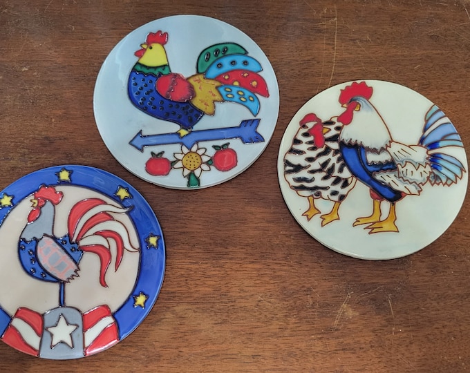 Vintage 1988 Rowe Pottery USA Made Indigo Pine Cone Salt Glazed Hand ...